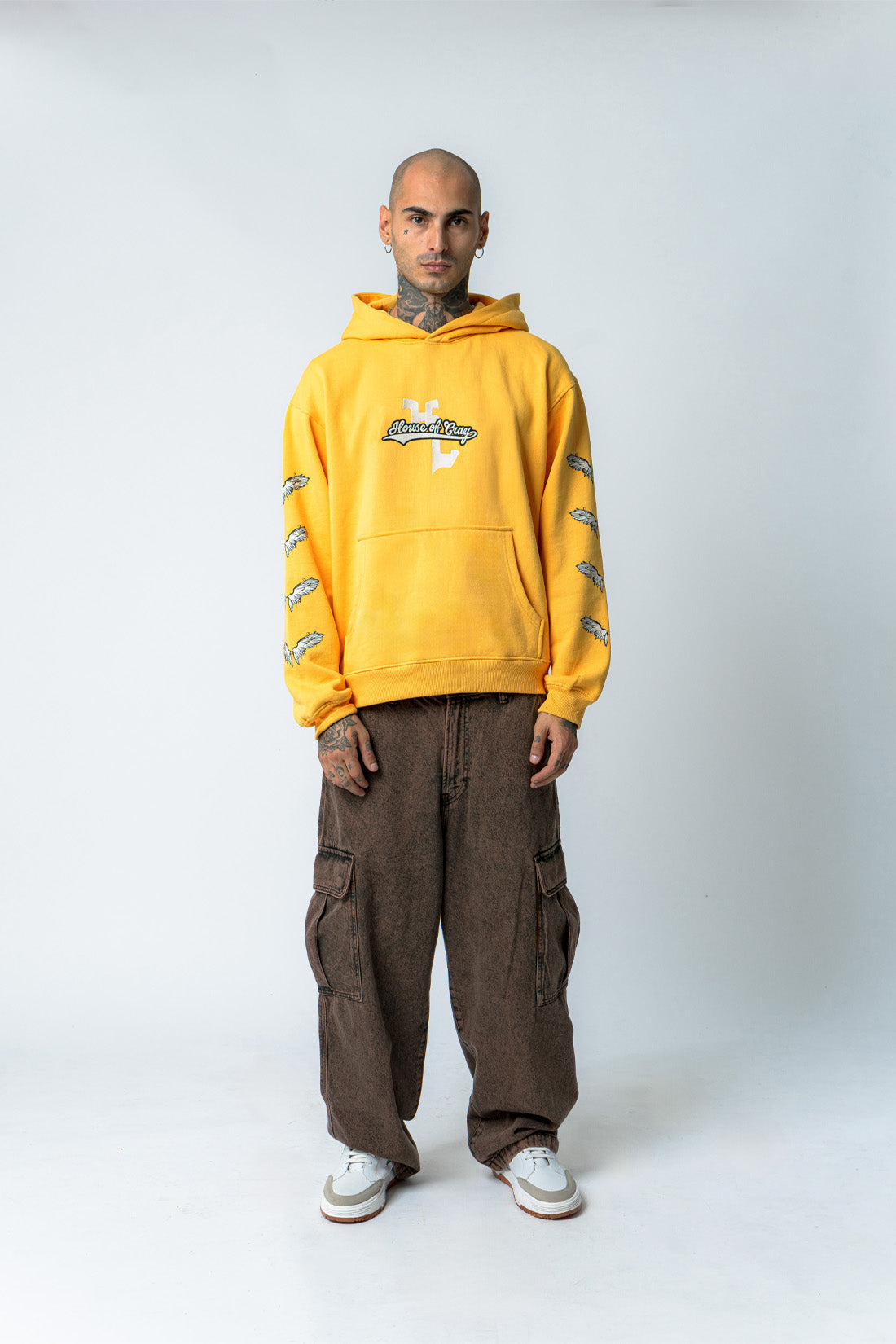 Yellow Cherub Wings | Boxy Fit Hoodie – Crayyheads
