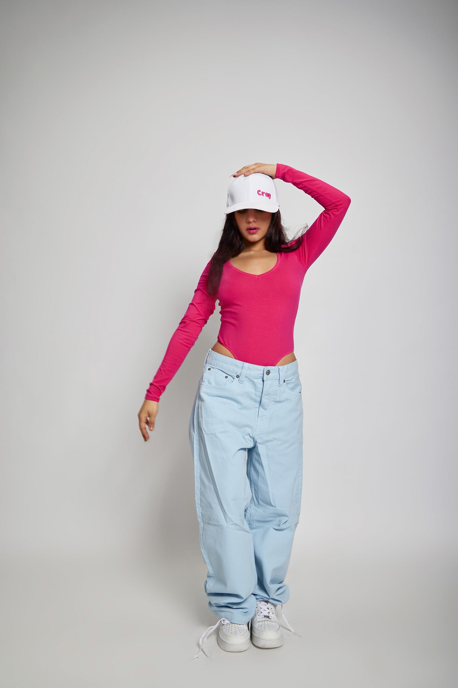 Pretty In Pink Full Sleeves Bodysuit – Crayyheads